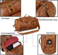 China Stylish Men Weekender Custom Travel Bag Customized PU leather Material for sale