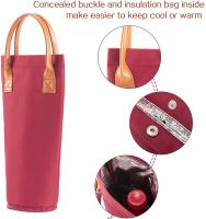 China Round Portable Insulated Cooler Bag For Baby Bottles Wine Ice Bag Small 4x14