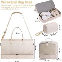 China 22x12x9in Large Travel Duffle Bag Compartment Wet Pocket Toiletry for sale