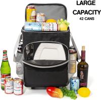 China Picnic Insulated Trolley Cooler Bag With Wheels Cart Keep Cool Warm 2x8x15