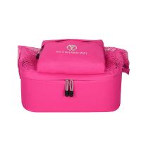 China Large Insulated Beach Tote Cooler Bag Handbag For Cold Drinks Pink for sale