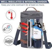 China Flexible Picnic Wine Heavy Duty Custom Insulated Cooler Bag Divider Pad Water Bottle 8x3x13