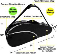 China Travel 600D Polyester Tennis Racquet Backpack For Men for sale