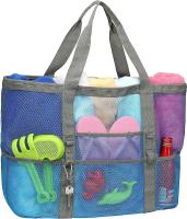 China Oversized Embroidery Extra Large Waterproof Beach Bag With Zipper for sale