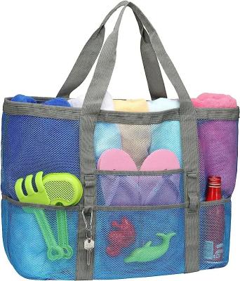 China Oversized Embroidery Extra Large Waterproof Beach Bag With Zipper for sale