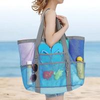 China Oversized Embroidery Extra Large Waterproof Beach Bag With Zipper for sale