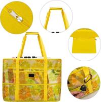 China Custom Pattern Printing Extra Large Beach Bags Waterproof With 9 Pockets for sale