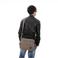 China Portable Canvas Offset Print Crossbody Messenger Bag Women'S 13.8 X 4 X 10.8 Inches for sale