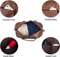 China 52L Waterproof  Overnight Weekendrt Carry On Custom Tote Duffel Travel Bag with Shoe Pouch for sale