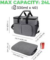 China Promotional Custom Insulated Cooler Bag Purse For Cakes Meal Small Polyester Picnic for sale