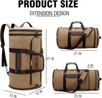 China 58L Brown Convenient Carry On Expandable Mens Weekender Travel Bag with Shoes Compartment for sale