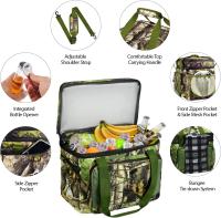 China 2 Double Layer Insulated Collapsible Lunch Bag 60 Can Large 15x10x14