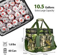 China 2 Double Layer Insulated Collapsible Lunch Bag 60 Can Large 15x10x14