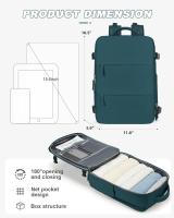 China Waterproof Airline Approved Carry On Laptop College Hiking Travel Backpack With Shoe Compartment For Women Men for sale