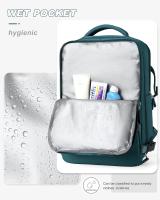 China Waterproof Airline Approved Carry On Laptop College Hiking Travel Backpack With Shoe Compartment For Women Men for sale