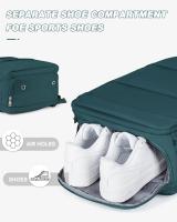 China Waterproof Airline Approved Carry On Laptop College Hiking Travel Backpack With Shoe Compartment For Women Men for sale