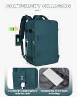 China Waterproof Airline Approved Carry On Laptop College Hiking Travel Backpack With Shoe Compartment For Women Men for sale
