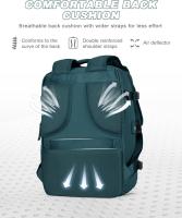 China Waterproof Airline Approved Carry On Laptop College Hiking Travel Backpack With Shoe Compartment For Women Men for sale