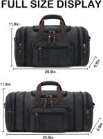 China Contains 50L of Daily Individual Items Canvas Duffle weekender Travel Bag for sale