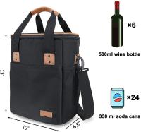 China Oxford Insulated Backpack Cooler Bag Bottle Beer Wine Cooler Backpack 10X6X13