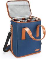 China Xl Custom Insulated Cooler Bag Pouch For Groceries Wine 6 Bottles 8.6X7.1X12.5