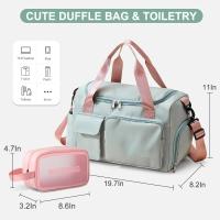 China Medium Lightweight Waterproof Fodable Duffel Travel Bag With Shoe Compartment / Wet Pocket for sale