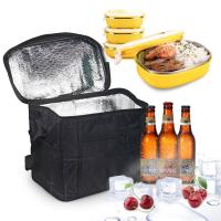 China Large Embroidered Insulated Lunch Box For Adults Picnic Fishing for sale