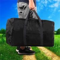 China Extra Large Black 96L Foldable Lightweight Duffel Travel Bag With Zipper for sale