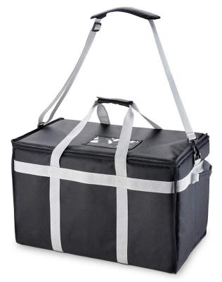 China Lunch Foldable Custom Insulated Cooler Bag  Heated Food Delivery Bag Thermal Aluminum Lining for sale