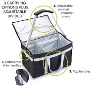 China Lunch Foldable Custom Insulated Cooler Bag  Heated Food Delivery Bag Thermal Aluminum Lining for sale