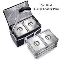 China Lunch Foldable Custom Insulated Cooler Bag  Heated Food Delivery Bag Thermal Aluminum Lining for sale