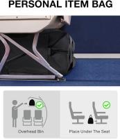 China Black Foldable Dry Wet Travel Bag Lightweight Carry On Tote With Shoulder Strap for sale