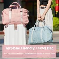 China Large Size Pink Waterproof Weekender Overnight Travel Bag With Wet Pocket for sale