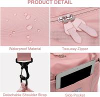 China Large Size Pink Waterproof Weekender Overnight Travel Bag With Wet Pocket for sale