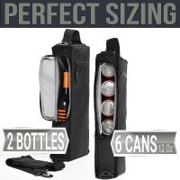 China Waterproof Insulated Wine Cooler Bag Custom Logo Portable Soft 6 Cans Golf 6.3x3x16inches for sale
