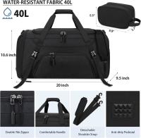 China Big Size 40L Waterproof Toiletry Travel Bag With Large Pocket And Shoe Compartment for sale