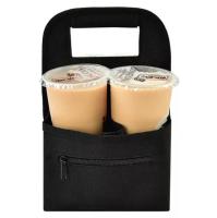 China Portable Tote Storage Coffee Delivery Bag , 10*7 Inch Custom Coffee Cup Sleeves for sale