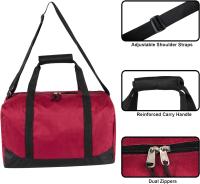 China 30 Liter 17 Inch Canvas Weekender Overnight Bag Travel Carry On Shoulder Bag Tote for sale