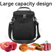 China Black Large Capacity Unisex 10 Can Insulated Golf Custom Travel Cooler Bag with shoulder strap for sale