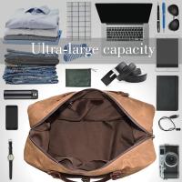 China Oversized Waterproof Weekend Overnight Bag Travel Carry On Tote With Waxed for sale