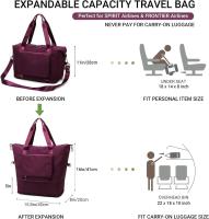 China Large Capacity Expandable Dry Wet Separation Bag Travel Carry On Tote With Shoulder Strap for sale