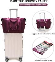 China Large Capacity Expandable Dry Wet Separation Bag Travel Carry On Tote With Shoulder Strap for sale