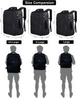 China Black 40L Expandable Carry On Luggage Bag Flight Approved Outdoor Duffel Travel Bag for sale