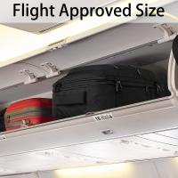 China Black 40L Expandable Carry On Luggage Bag Flight Approved Outdoor Duffel Travel Bag for sale