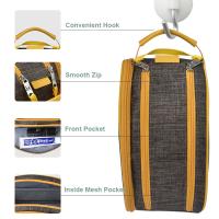 China Cosmetic Waterproof Hanging Toiletry Bag For Gym Swimming Camping 25x13x12cm for sale