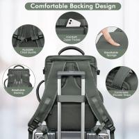 China Casual Carry On Luggage Bag Olive Green Duffel Travel Bag With USB Charging Port for sale