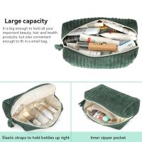 China Travel Custom Cosmetic Bag Velvet Makeup Pouch Small 10.2X4.7X6.3