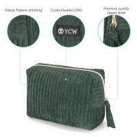 China Travel Custom Cosmetic Bag Velvet Makeup Pouch Small 10.2X4.7X6.3