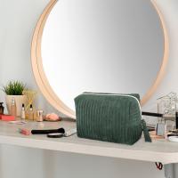 China Travel Custom Cosmetic Bag Velvet Makeup Pouch Small 10.2X4.7X6.3