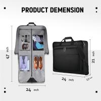 China Wrinkle Free Large Capactity Carry On Luggage Bag Waterproof Hanging Suit Case for sale